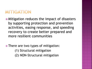 Disaster management cycle | PPTX