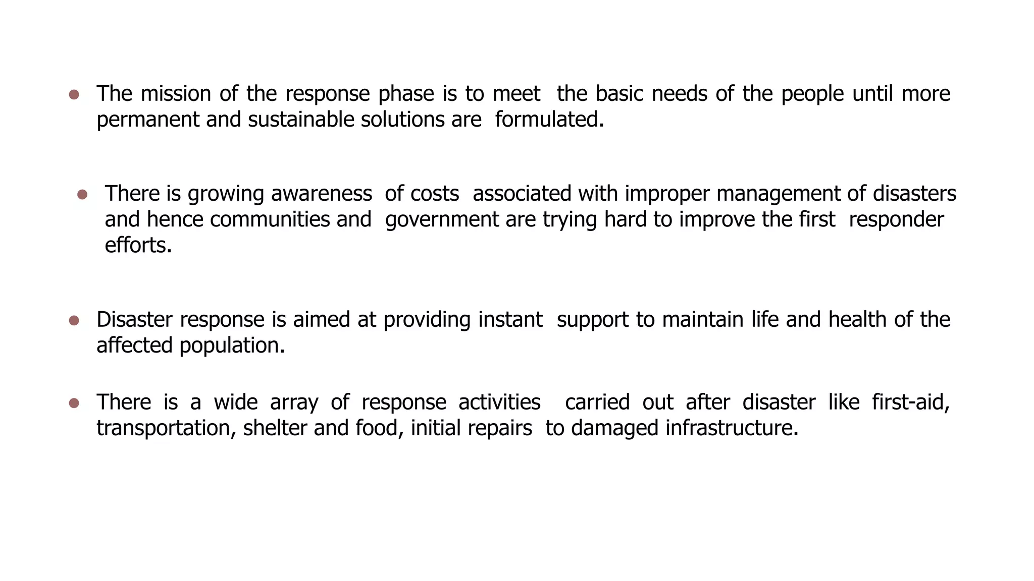 Disaster management cycle | PPTX