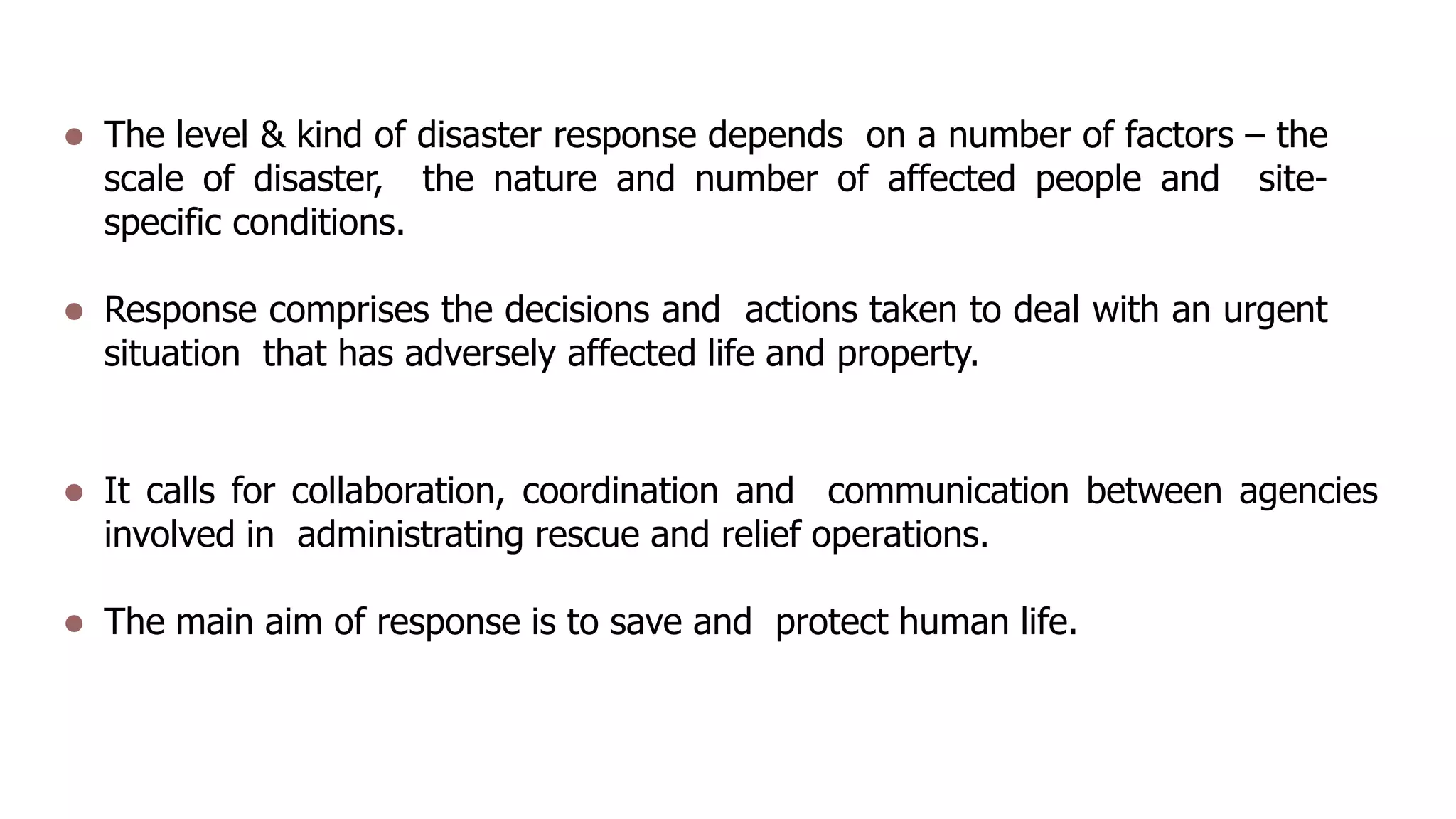 Disaster management cycle | PPTX