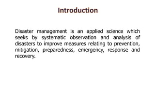 Disaster management cycle | PPTX
