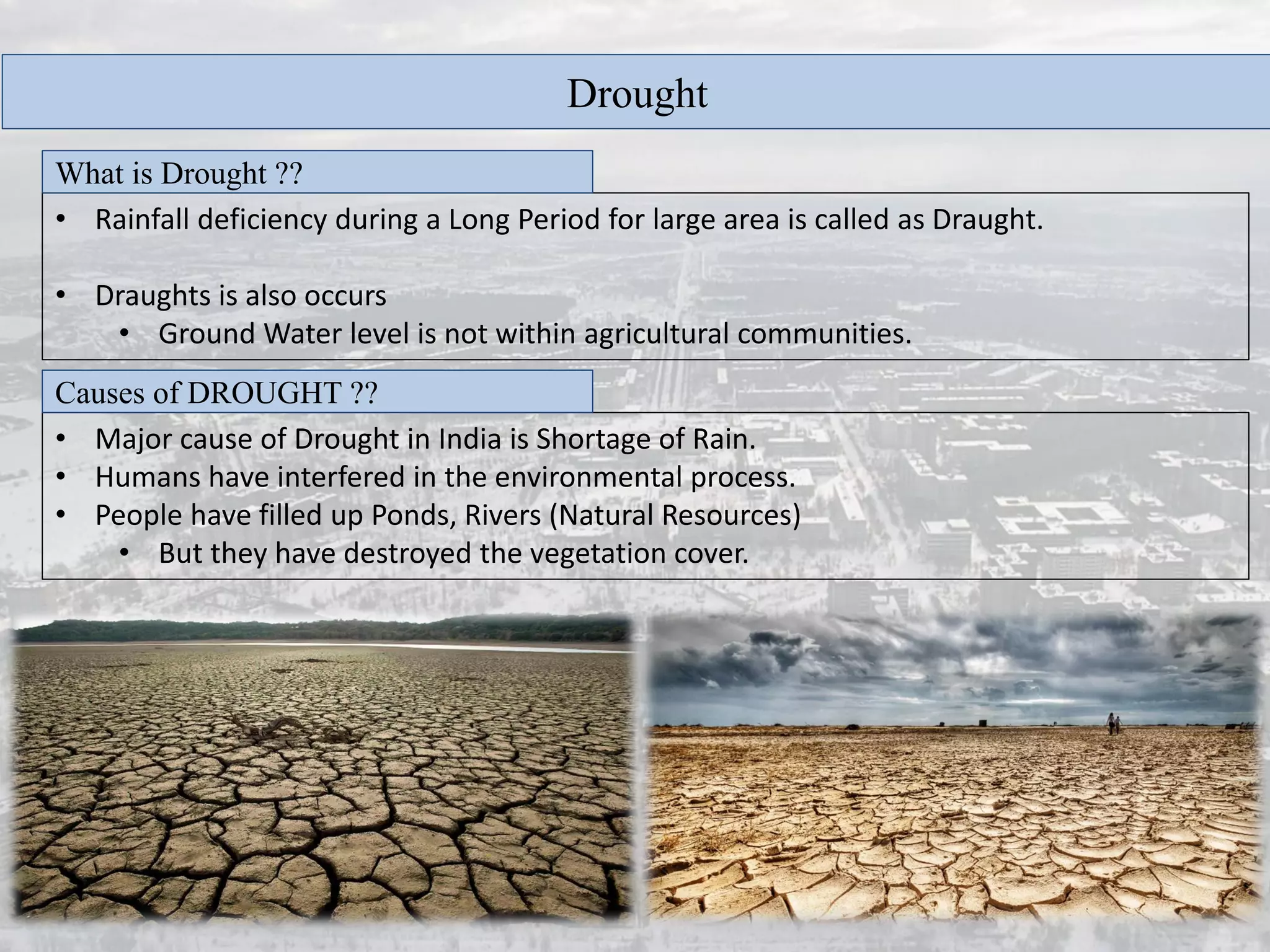 Drought - Disaster Management | PDF