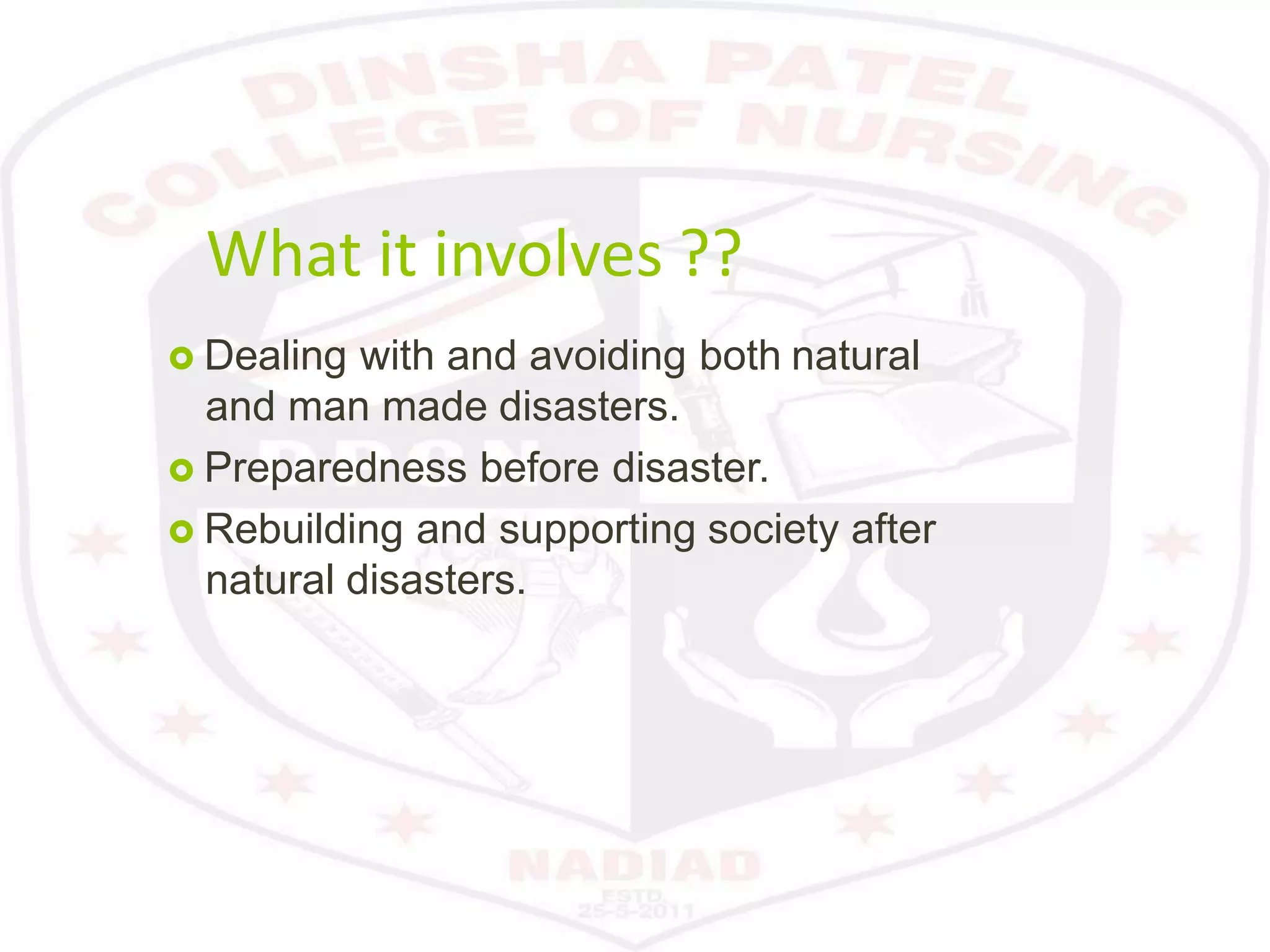 Disaster management Community health | PPSX
