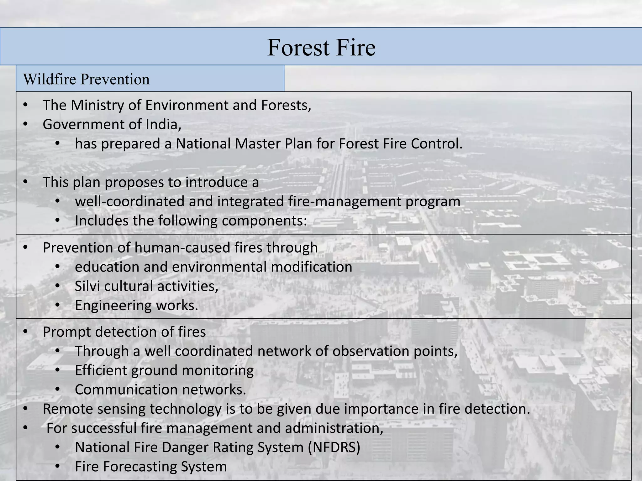 Disaster management forest fire | PDF