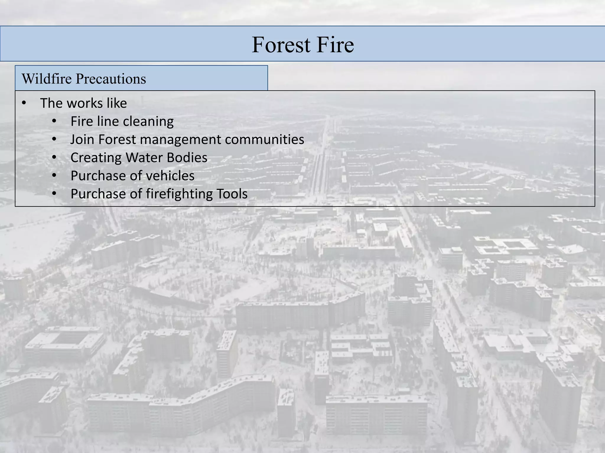 Disaster management forest fire | PDF