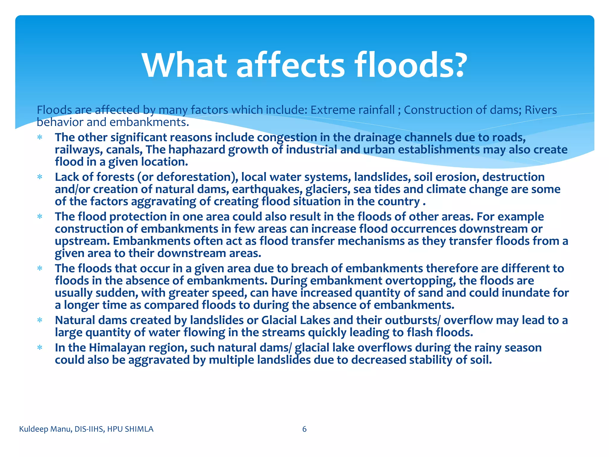 Disaster management for floods | PPTX