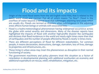 Disaster management for floods | PPTX