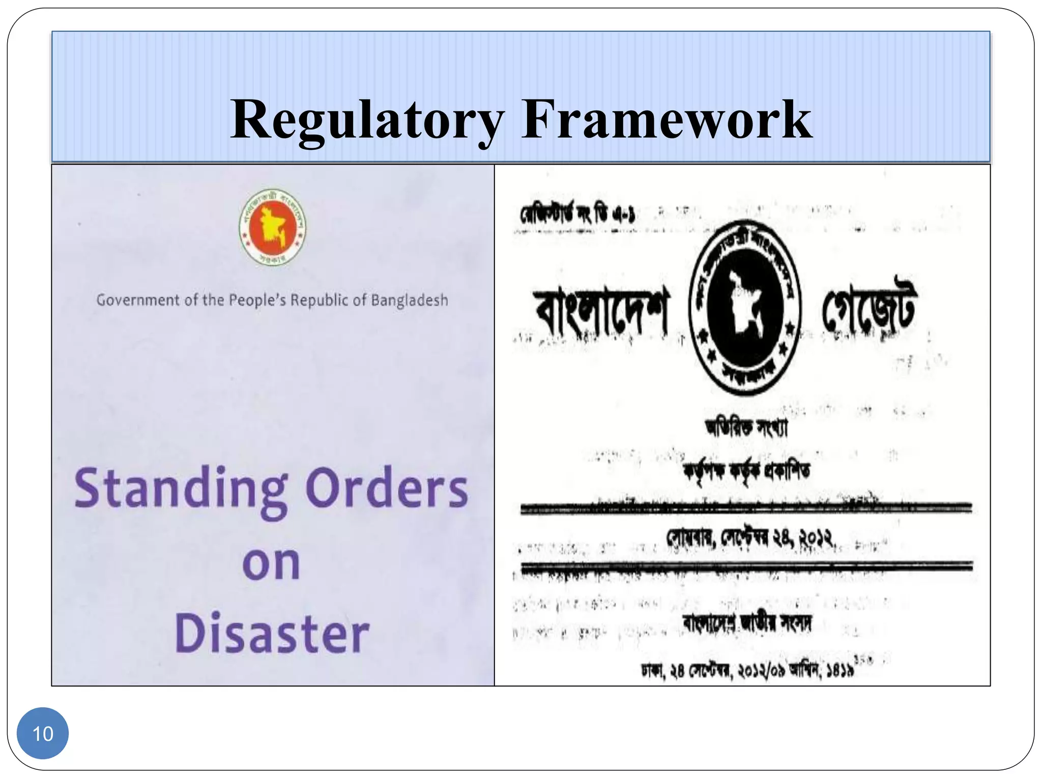 Disaster Management in Bangladesh: Risk Reduction and Challenges | PPTX