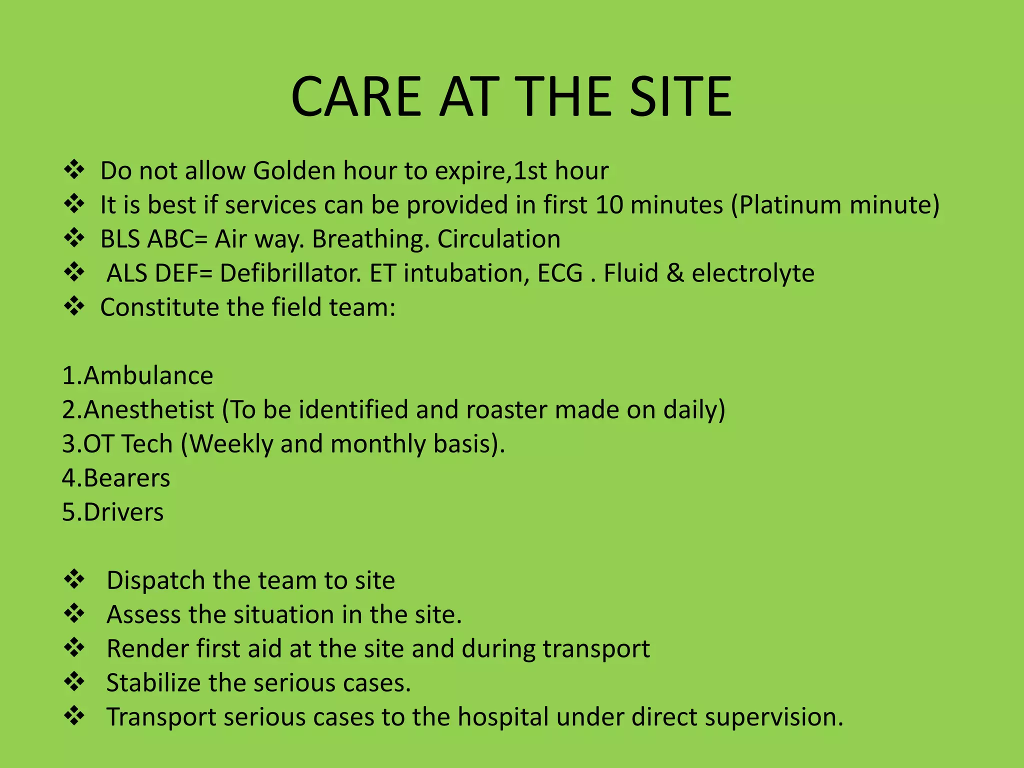 Disaster management in hospital ppt | PPTX