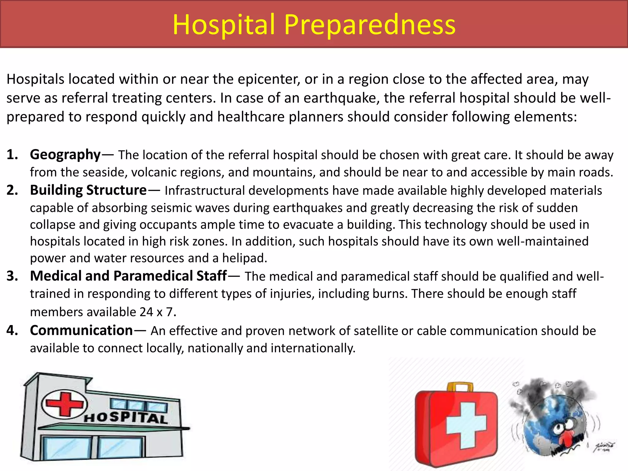 Disaster management in hospital ppt | PPTX