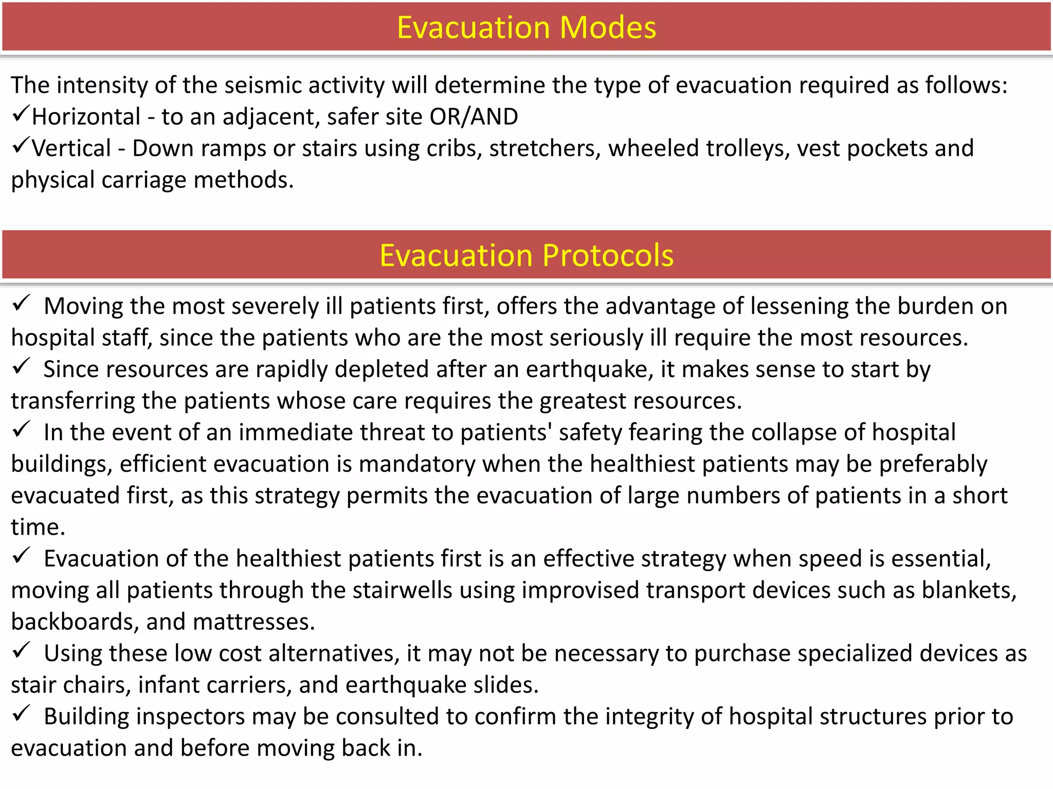 Disaster management in hospital ppt | PPTX