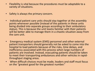 Disaster management in hospital ppt | PPTX