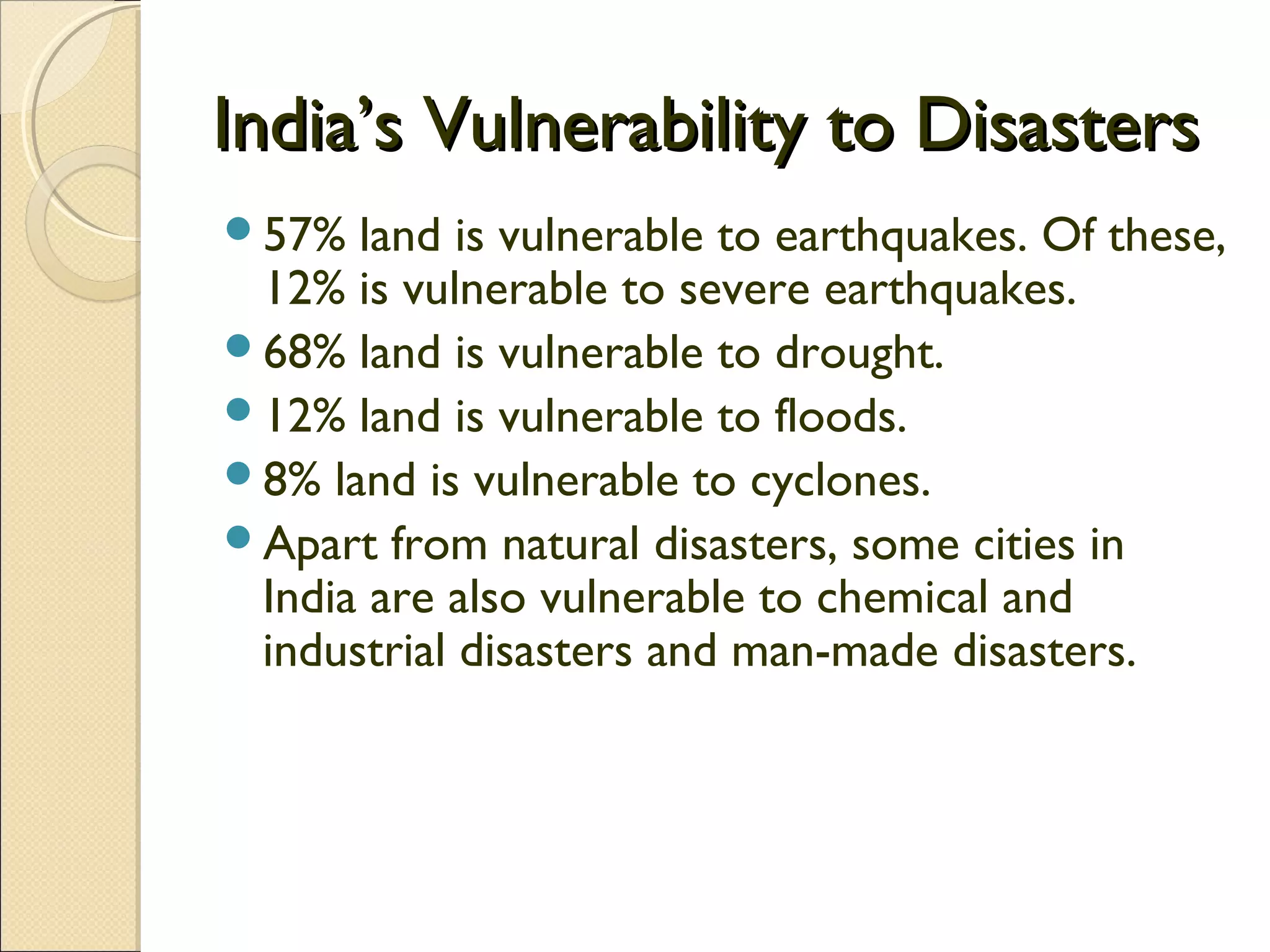 Disaster management in india | PPT