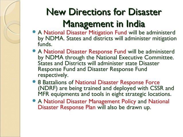 Disaster management in india | PPT