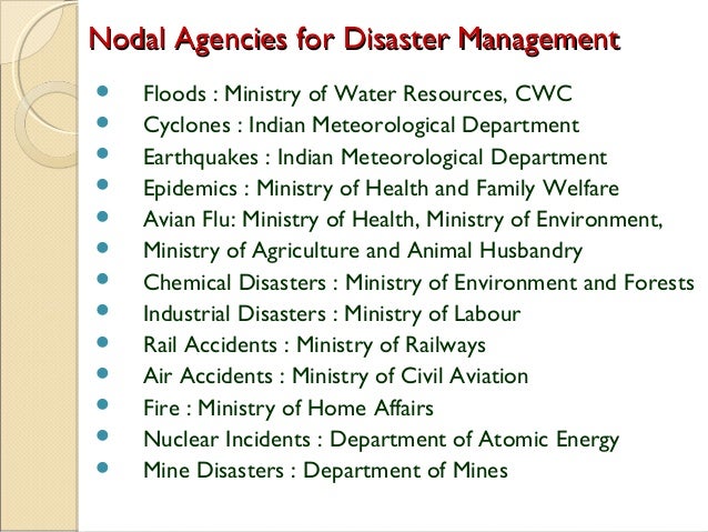 Disaster management in india