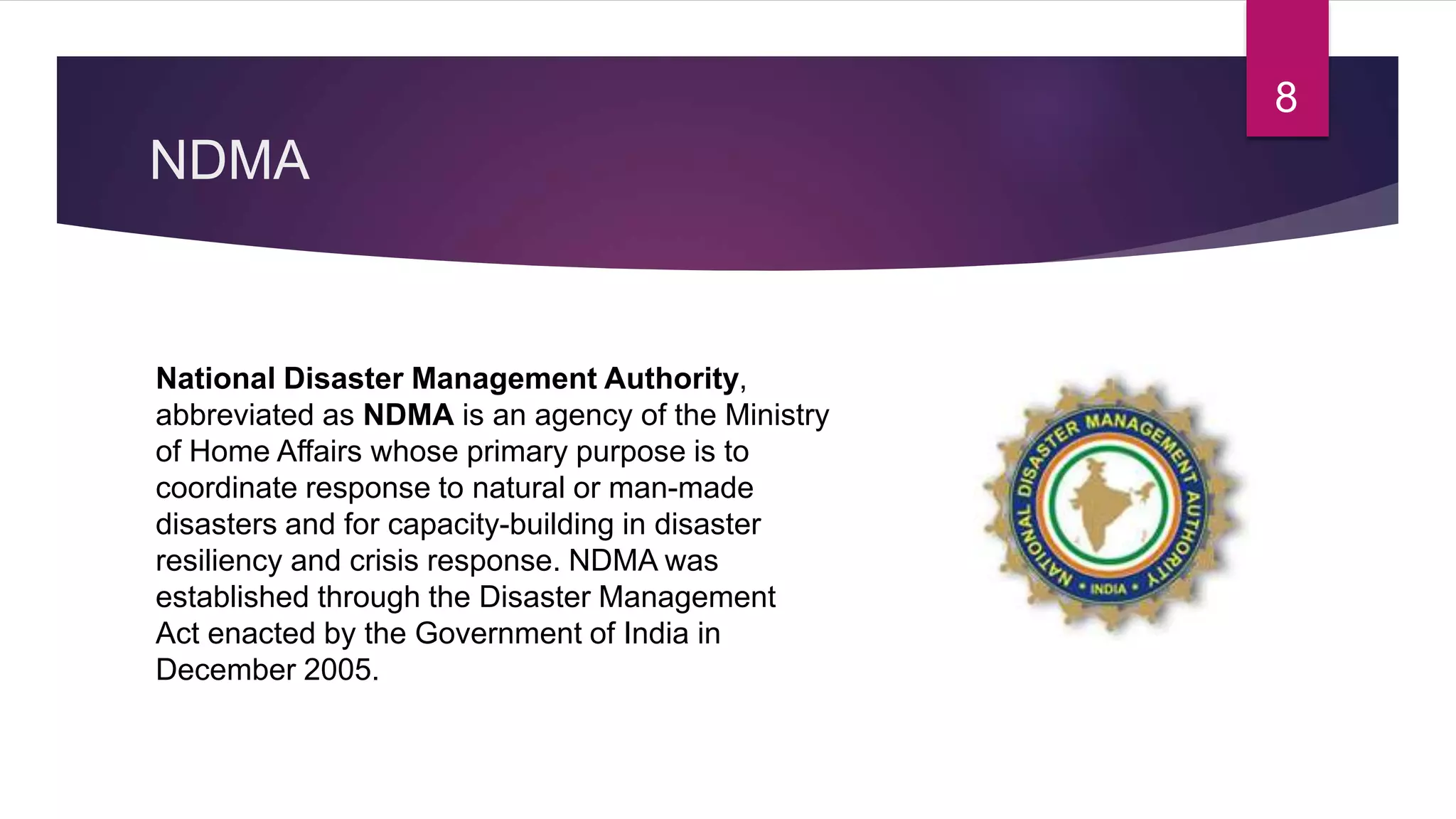 Disaster management in india | PPTX