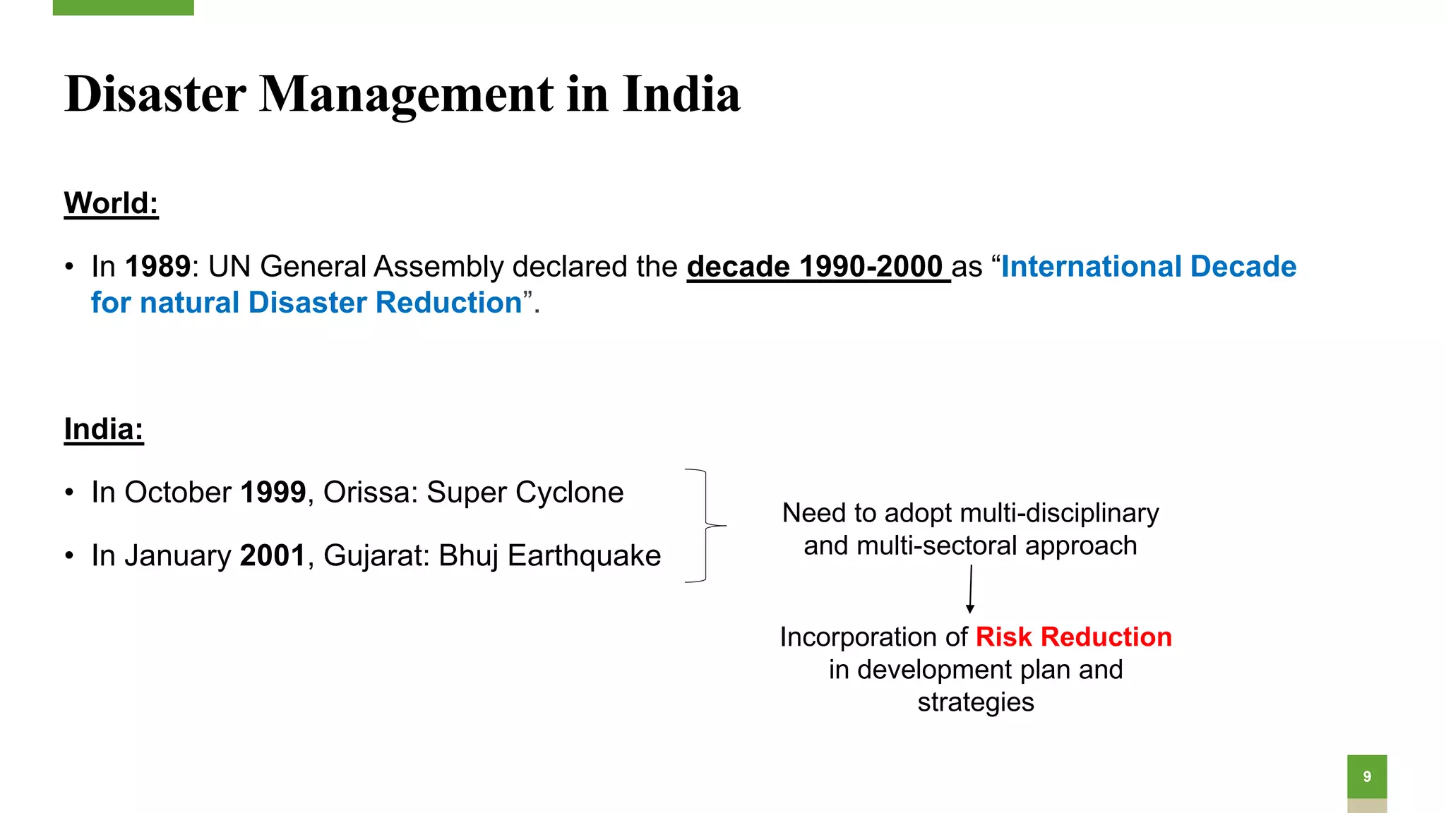 Disaster management in india | PPTX