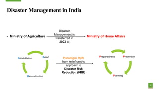 Disaster management in india | PPTX