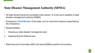 Disaster management in india | PPTX