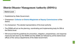 Disaster management in india | PPTX