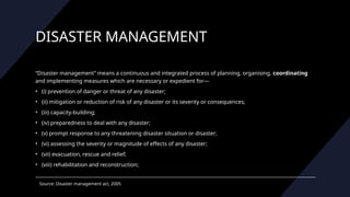 Disaster management in India by Aravindsamy R.pptx