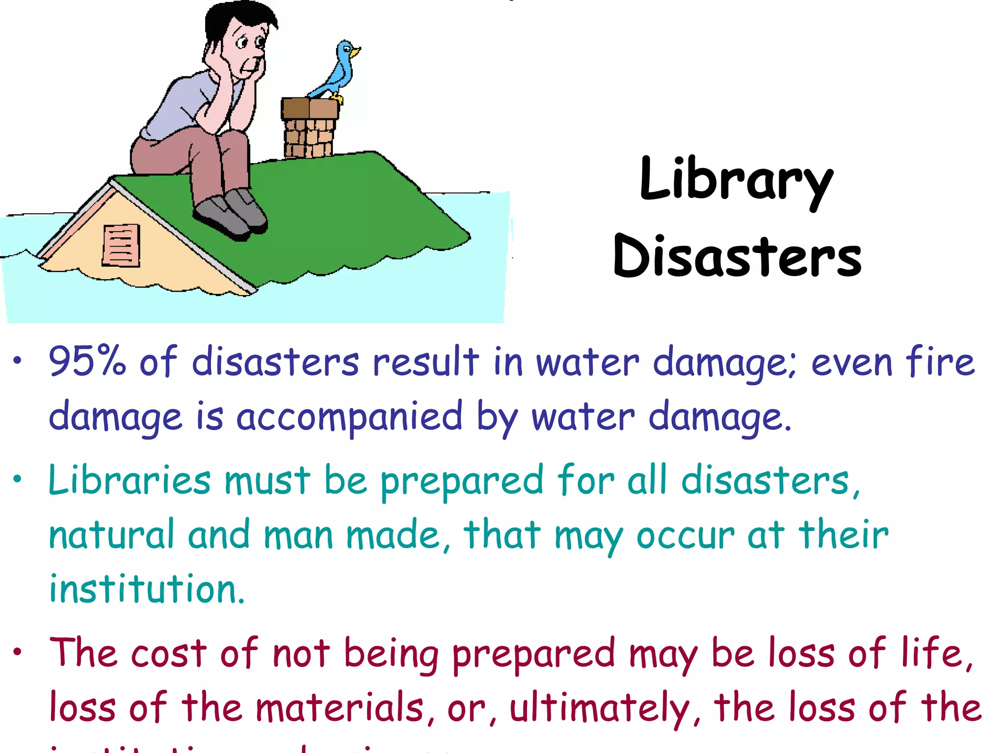 Disaster Management in Libraries: Response and Recovery Operations for ...