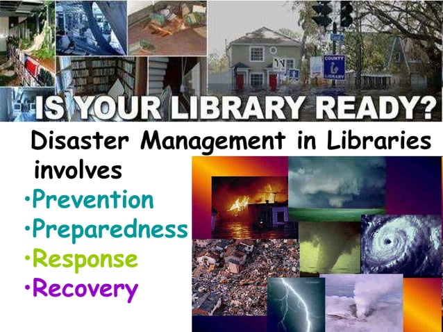 Disaster Management in Libraries: Response and Recovery Operations for ...