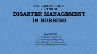 Disaster Management in Nursing | PPTX