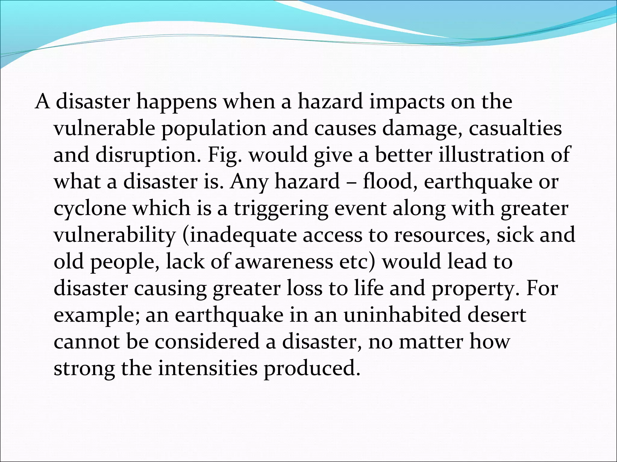 Disaster management landslide | PPT