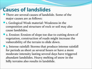 Disaster management landslide | PPT
