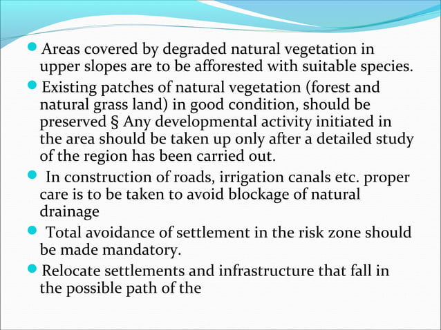 Disaster management landslide | PPT | Geography | Science
