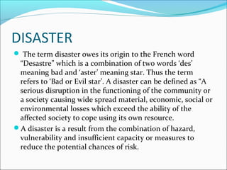 Disaster management landslide | PPT