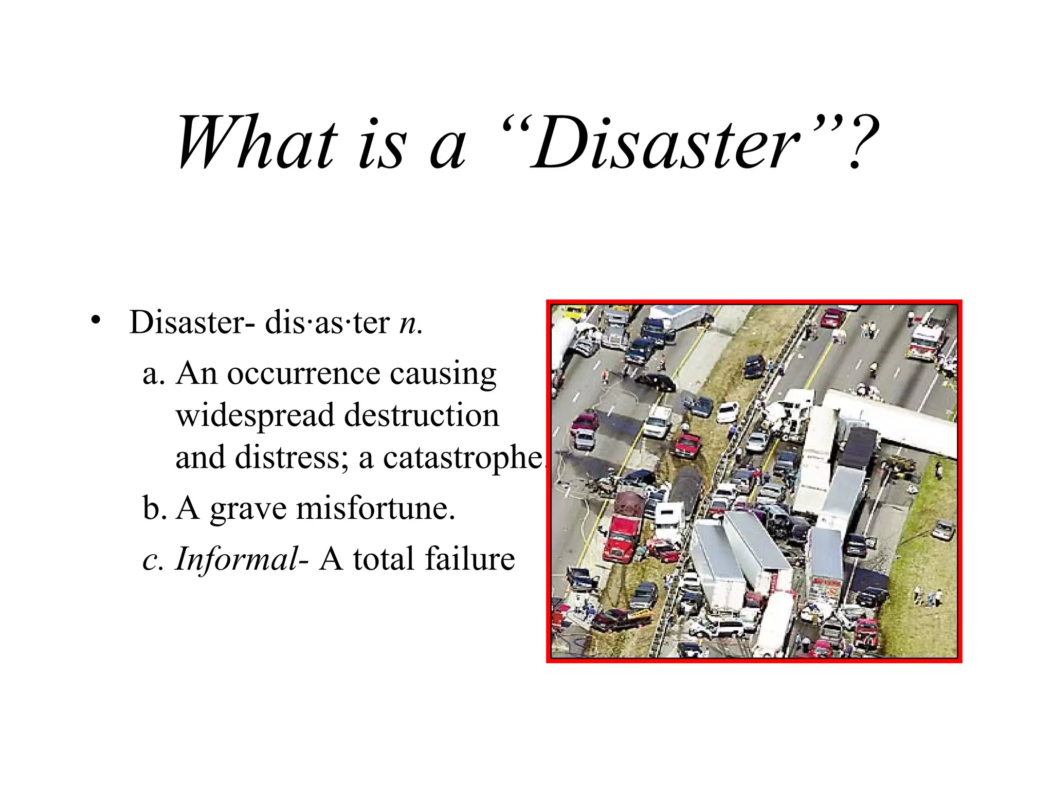 Disaster management its forms and effects | PPT
