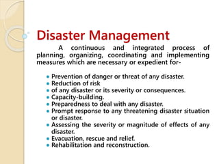 International Management Of Disaster | PPT