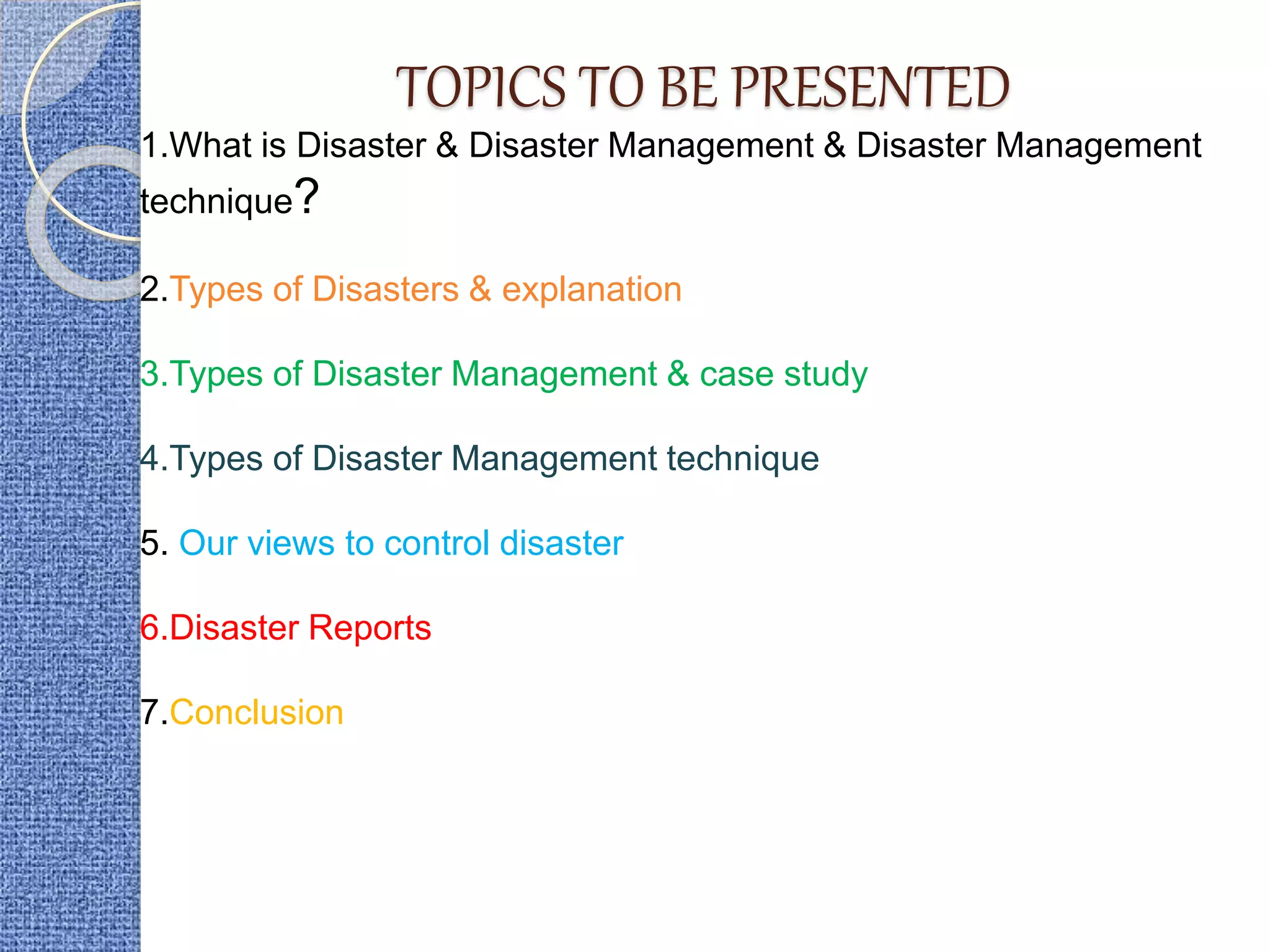 Disaster management modified | PPTX | Weather | Science