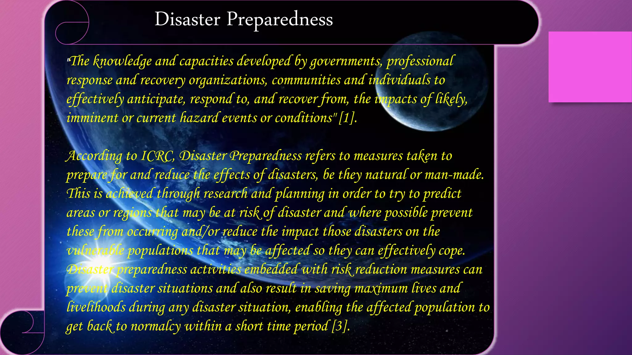 POWERPOINT PRESENTATION ON DISASTER MANAGEMENT | PPTX