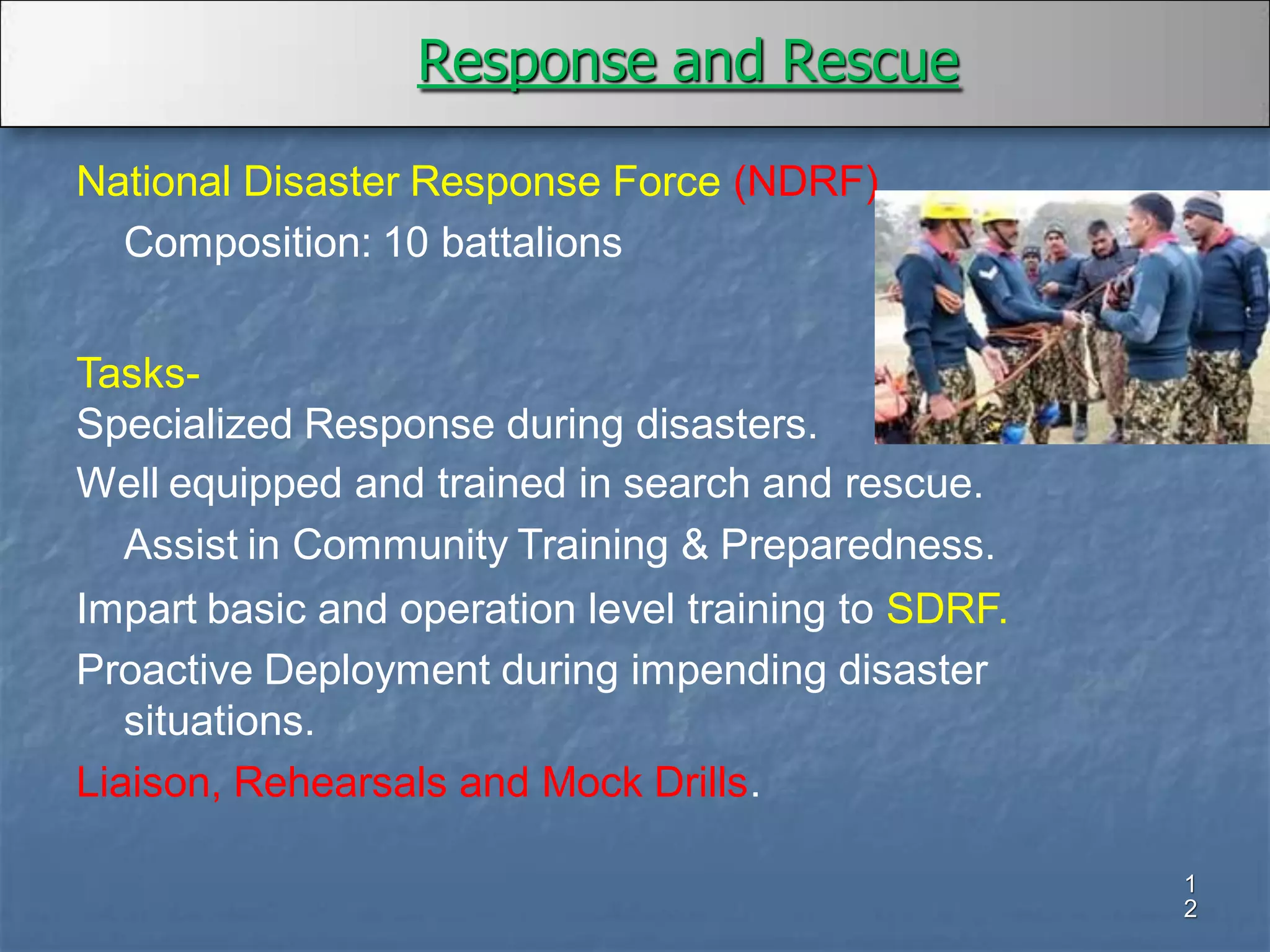 Disaster management Organizations of India and International peterpdb ...