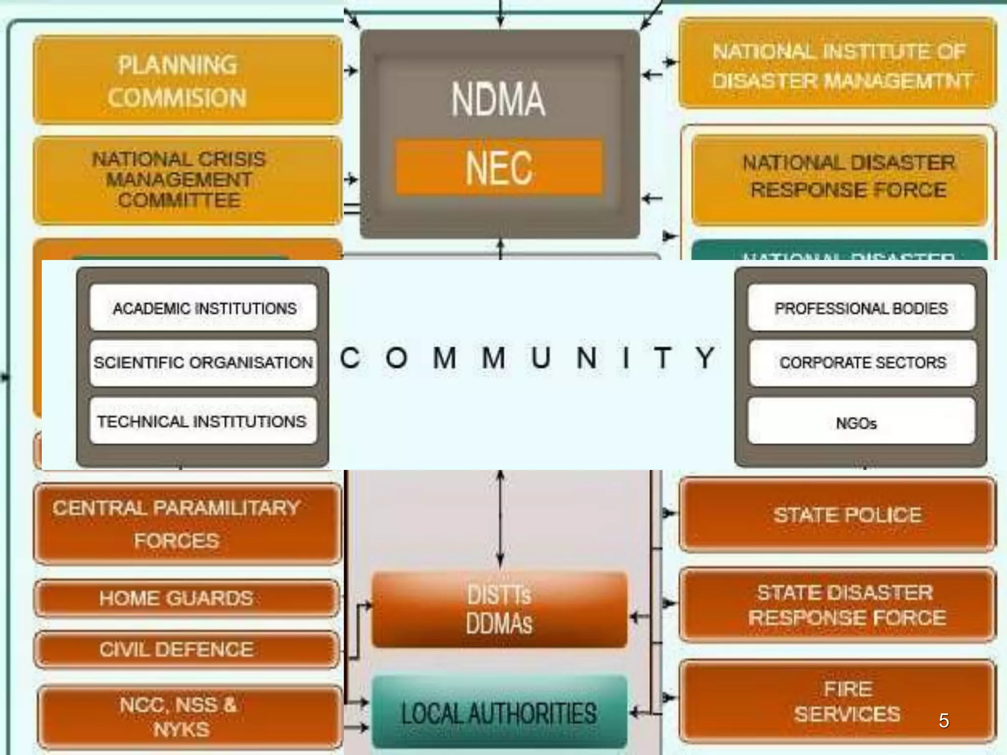 Disaster management Organizations of India and International peterpdb ...