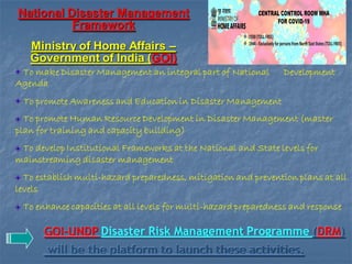 Disaster management organizations of india and international peterpdb | PDF