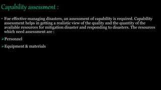 Disaster management and planning | PPTX