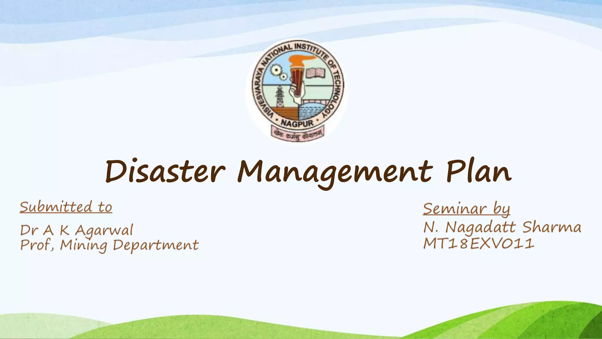 Disaster management and its planning | PPTX
