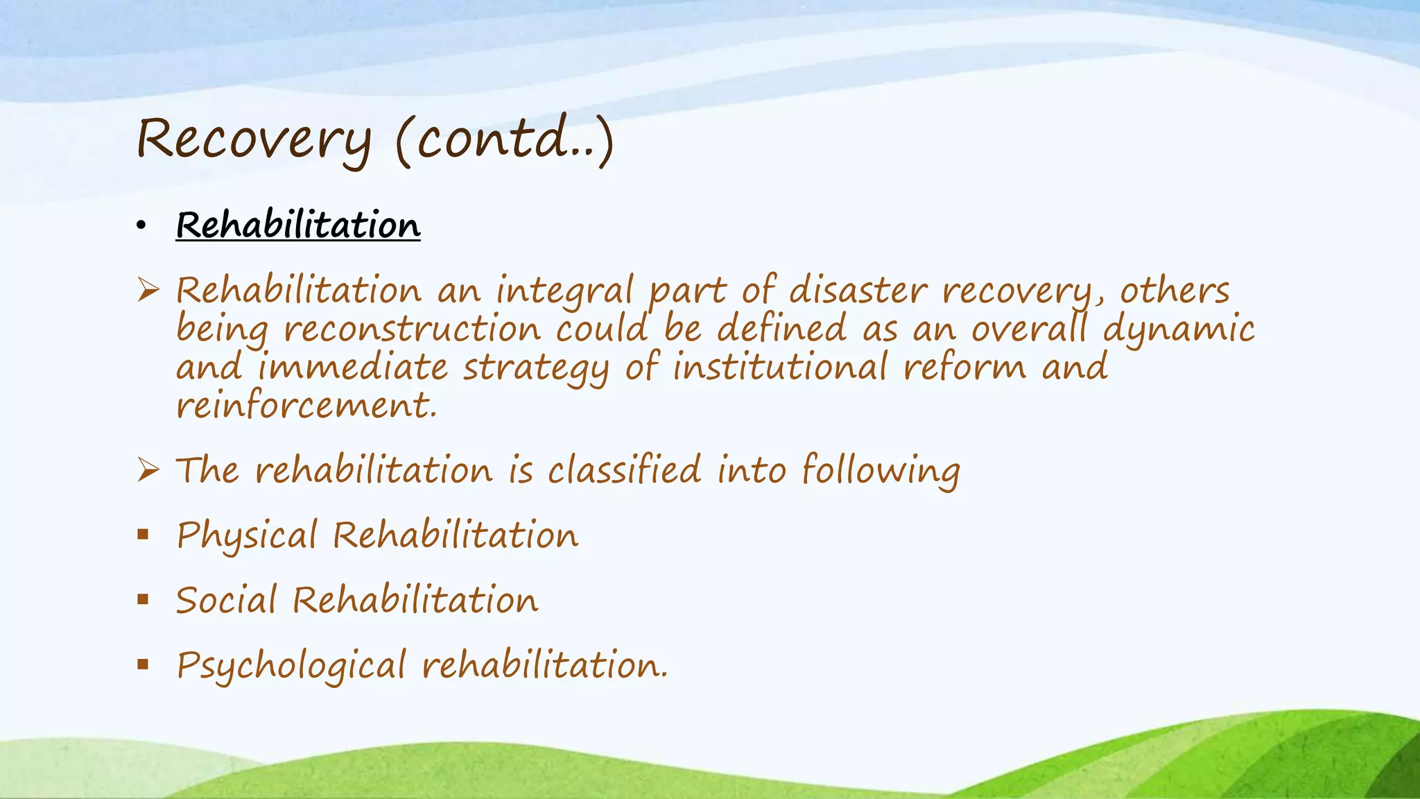 Disaster management and its planning | PPTX
