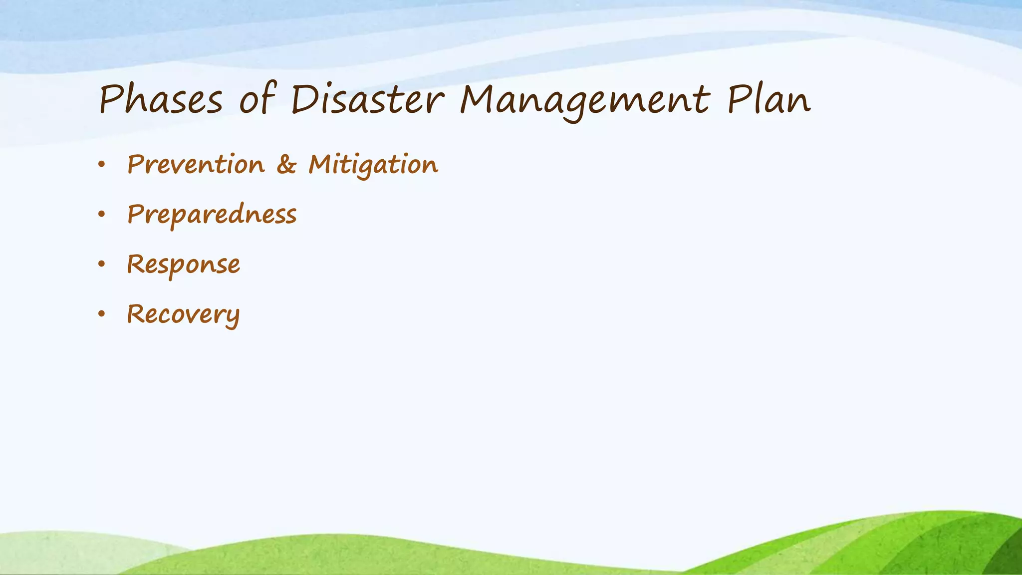 Disaster management and its planning | PPTX