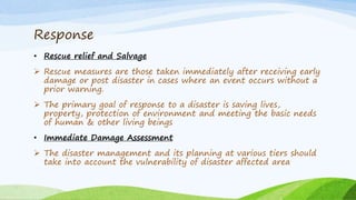 Disaster management and its planning | PPTX