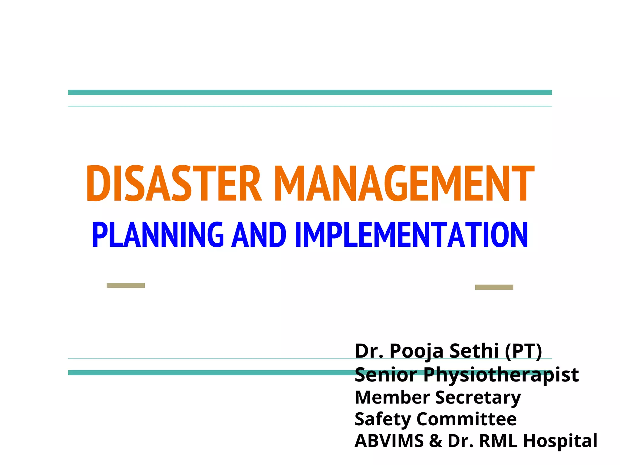 Disaster management Planning and implementation.pptx