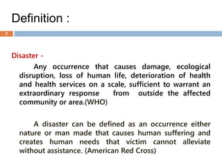 Disaster management and population with special needs disaster ...