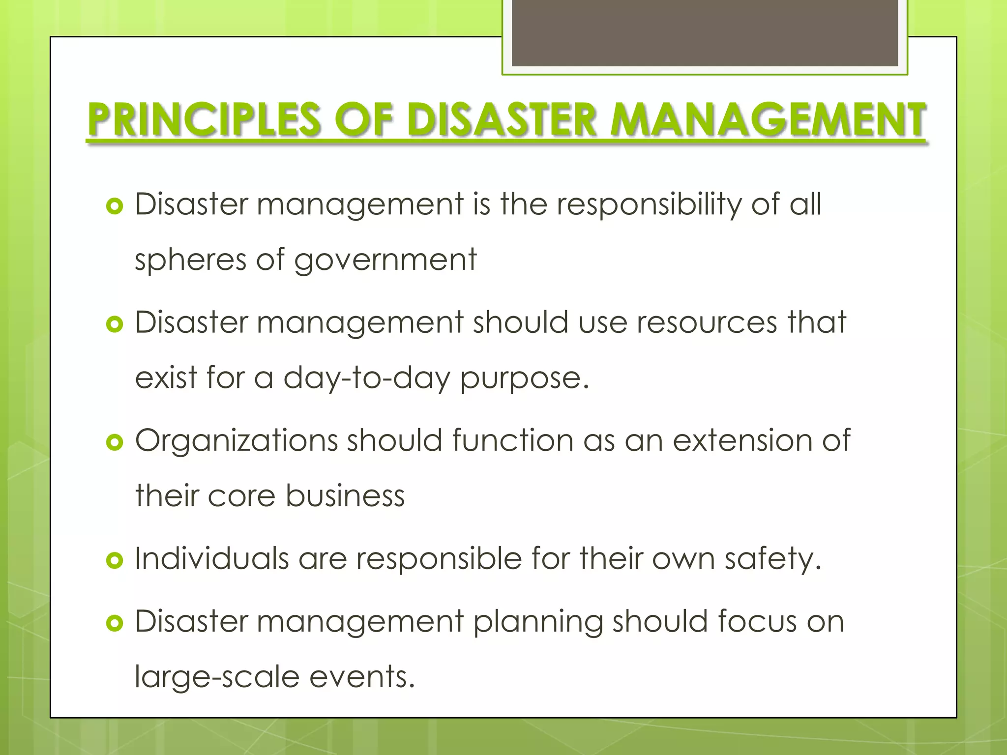 Disaster management ppt | PPT