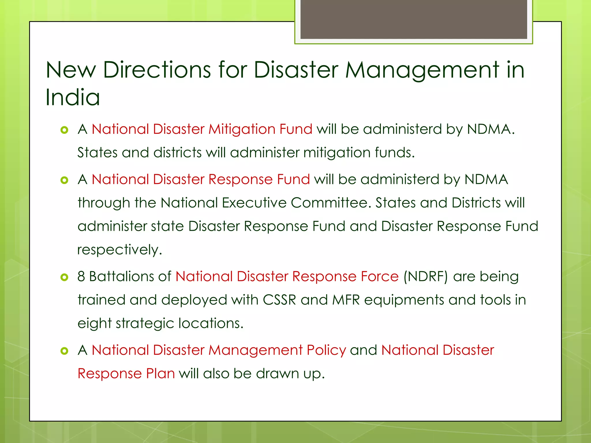 Disaster management ppt | PPT