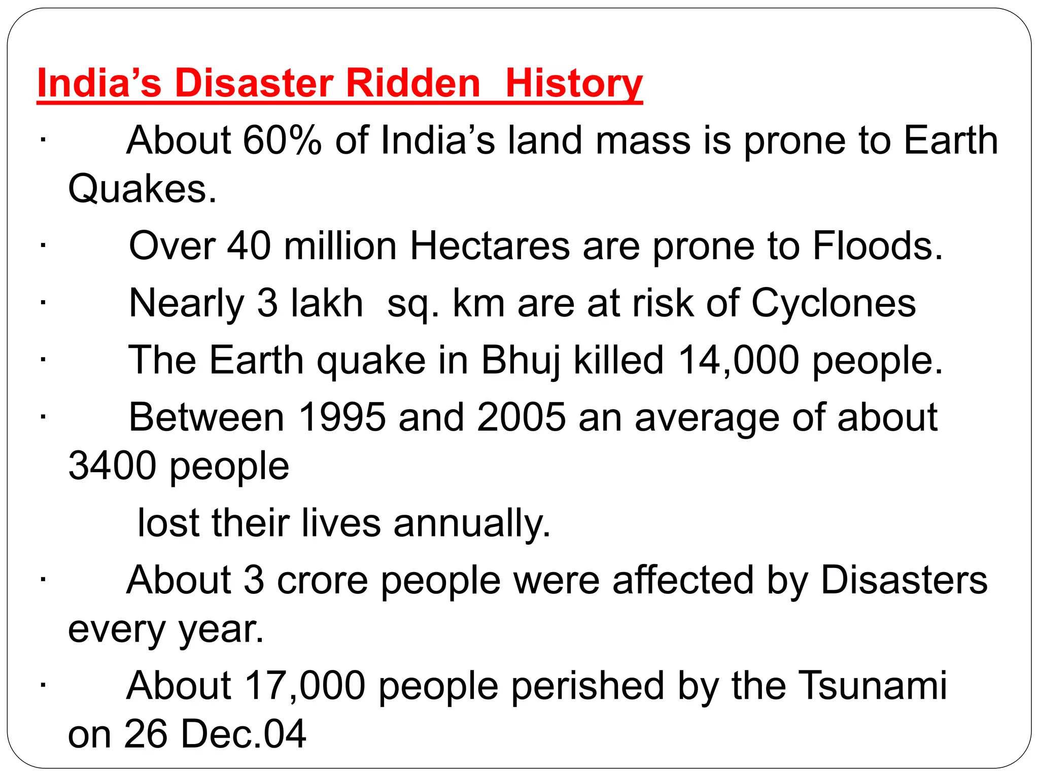 Disaster Management Ppt Pptx Geography Science