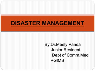 Disaster management ppt | PPT