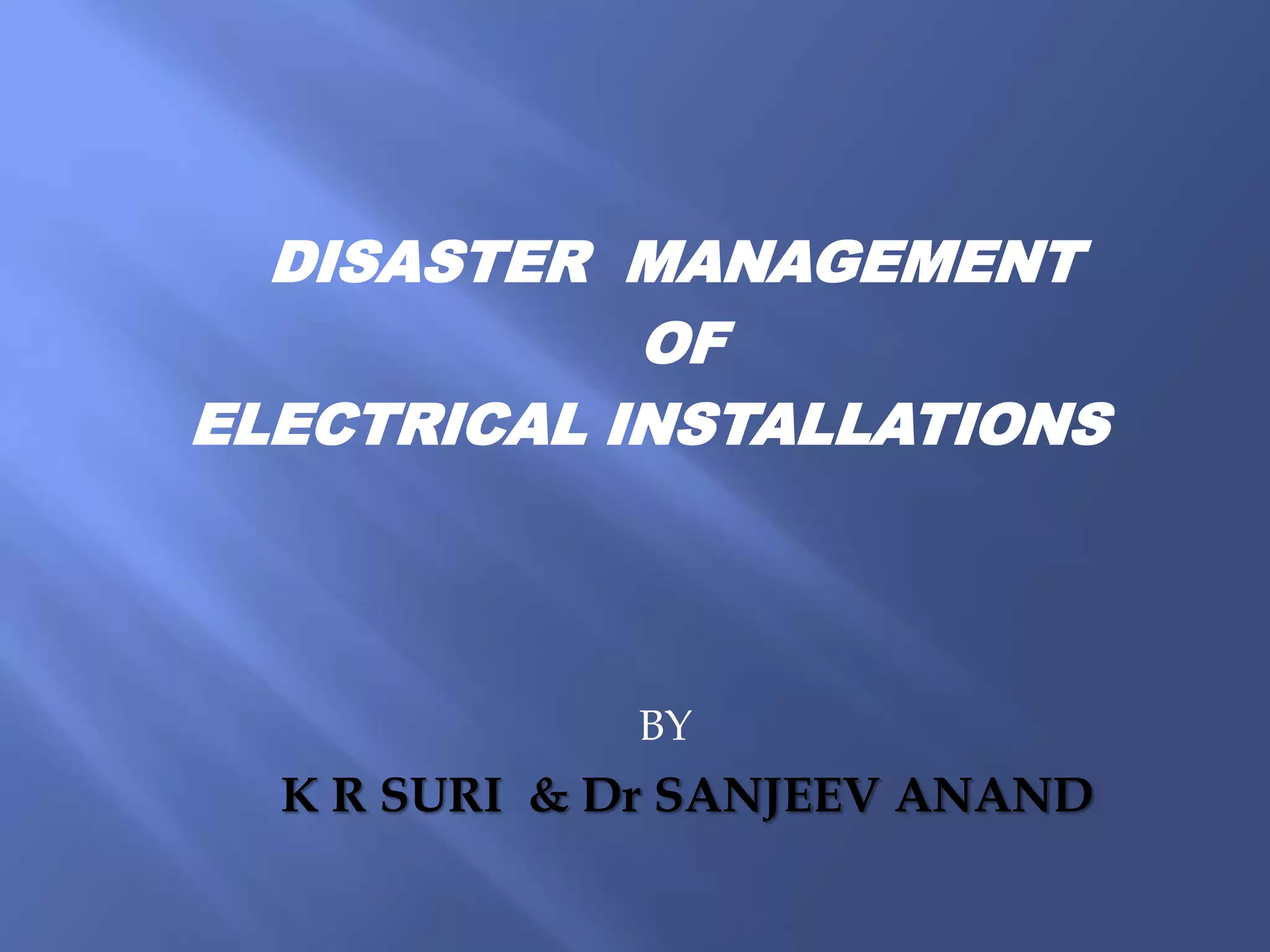 Disaster management ppt | PPT